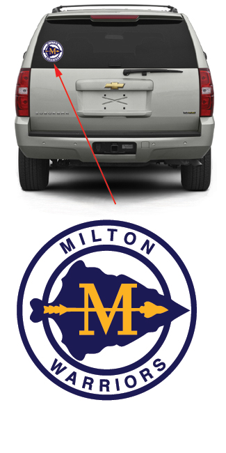 Milton Warriors Hockey Stickers & Decals | Stick Bandits