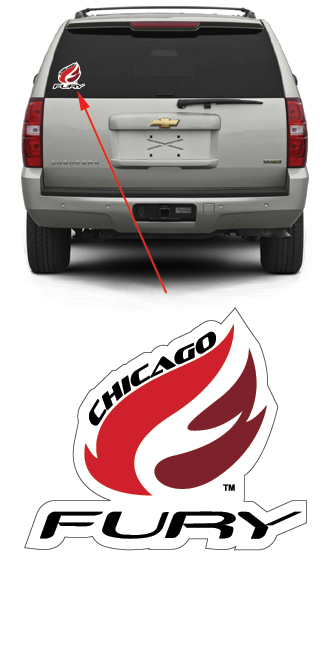 Chicago Fury Hockey Stickers & Decals | Stick Bandits