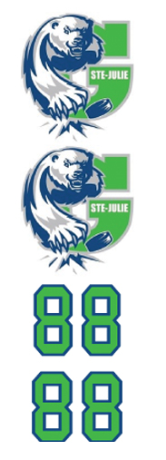Ste-Julie Grizzly Stickers & Decals | Stick Bandits